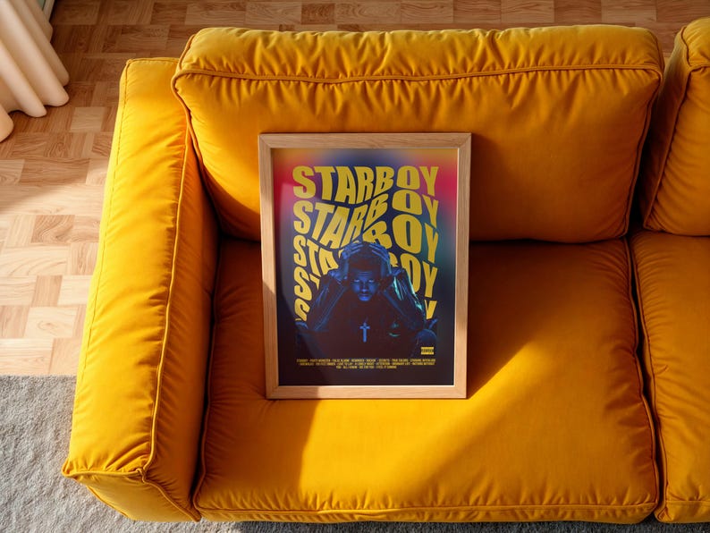 The Weeknd Starboy Poster Set | Modern Album Art (digital Download) - Etsy