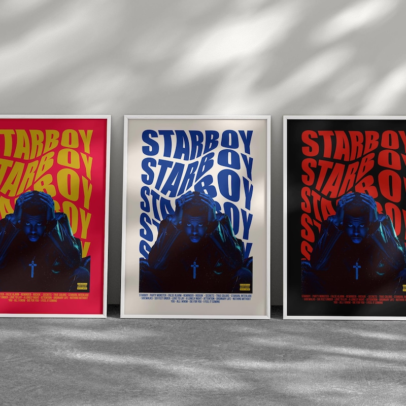 The Weeknd Modern Poster - Etsy UK