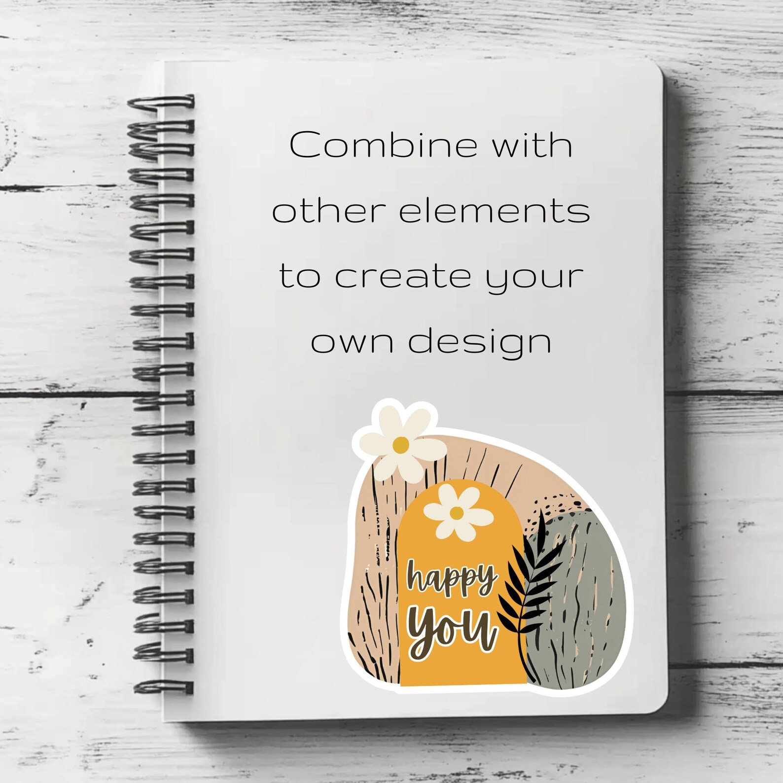 Abstract Boho Shapes Clipart, Modern Bohemian Clip Art, Shape Bundle ...