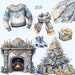 Cozy Winter Clipart Bundle Christmas Png Watercolor Sweater - Etsy