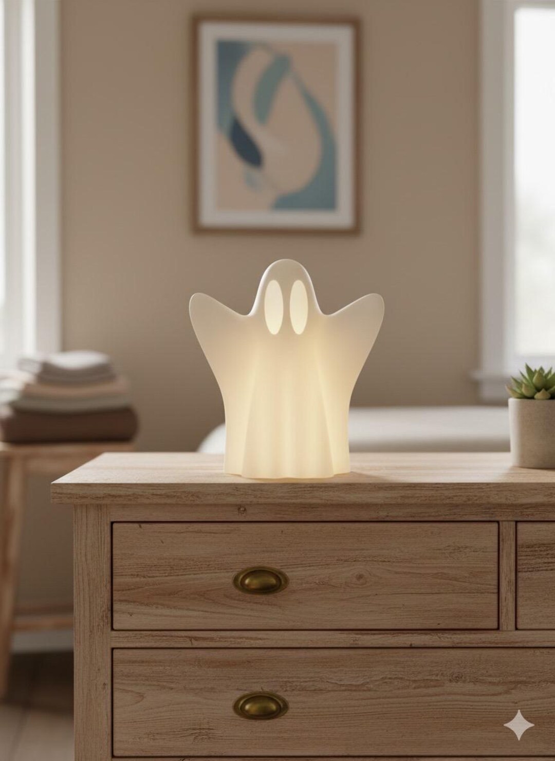 LED Ghost, Cute Ghost Night Light | Spooky Halloween Decoration | LED ...