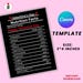 Valentine's Day Nutrition Facts Label Template: Editable Canva Template ...