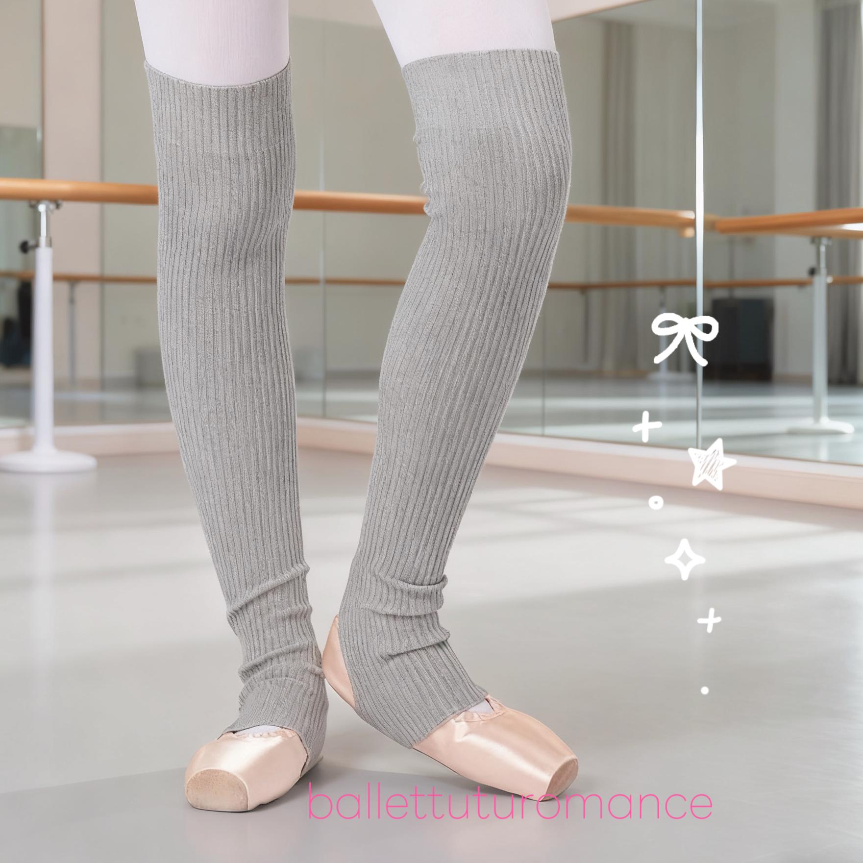 Ribbed Knit Ballet Over-the-knee Socks - Dance Warmth Accessory ...
