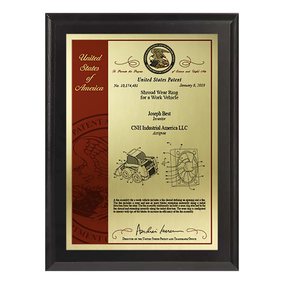 Personalized Patent Plaque - 10 Millionth Patent Series - Gift and ...