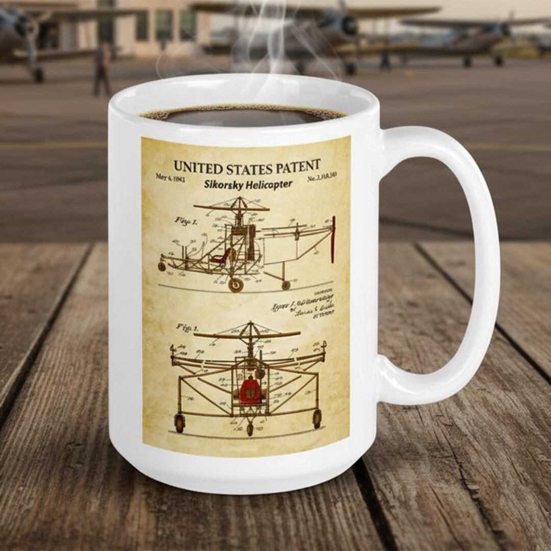 Sikorsky Helicopter Mug - Etsy