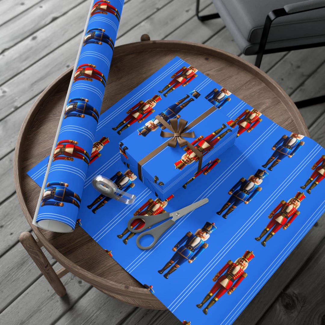 Nutcracker Wrapping Paper Holiday Gift Wrap Nutcracker Gift Wrap ...