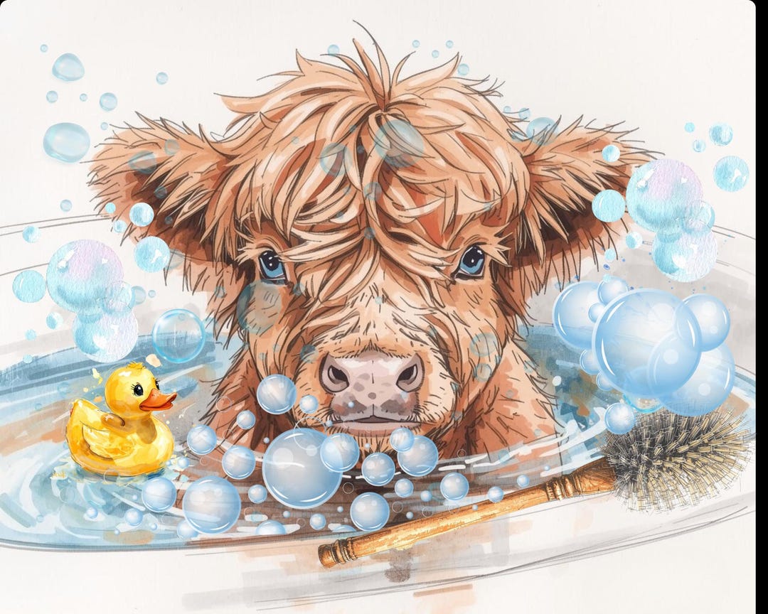 Twelve Adorable Highland Cow Images - Etsy