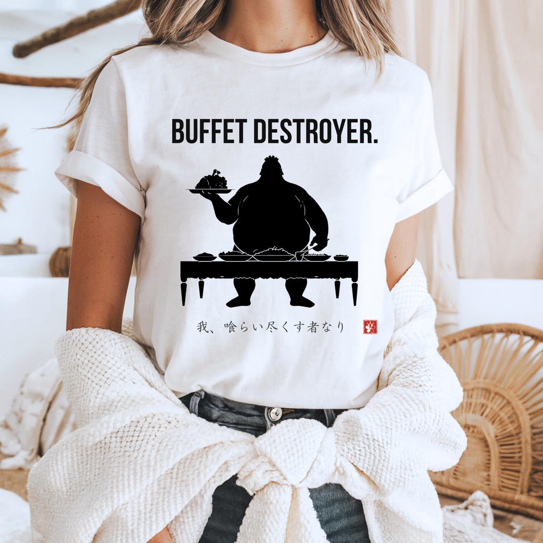 Buffet Destroyer | Funny Sumo T-shirt | Japanese Humor Tee | Graphic ...
