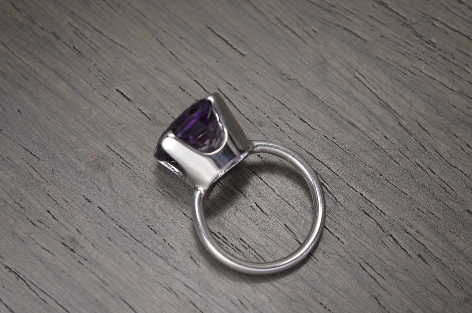 Prince Ring Amethyst 9ct Cocktail Ring FEBRUARY BIRTHDAY | Etsy