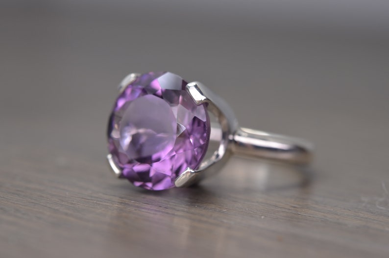 Prince Ring Amethyst 9ct Cocktail Ring FEBRUARY BIRTHDAY | Etsy