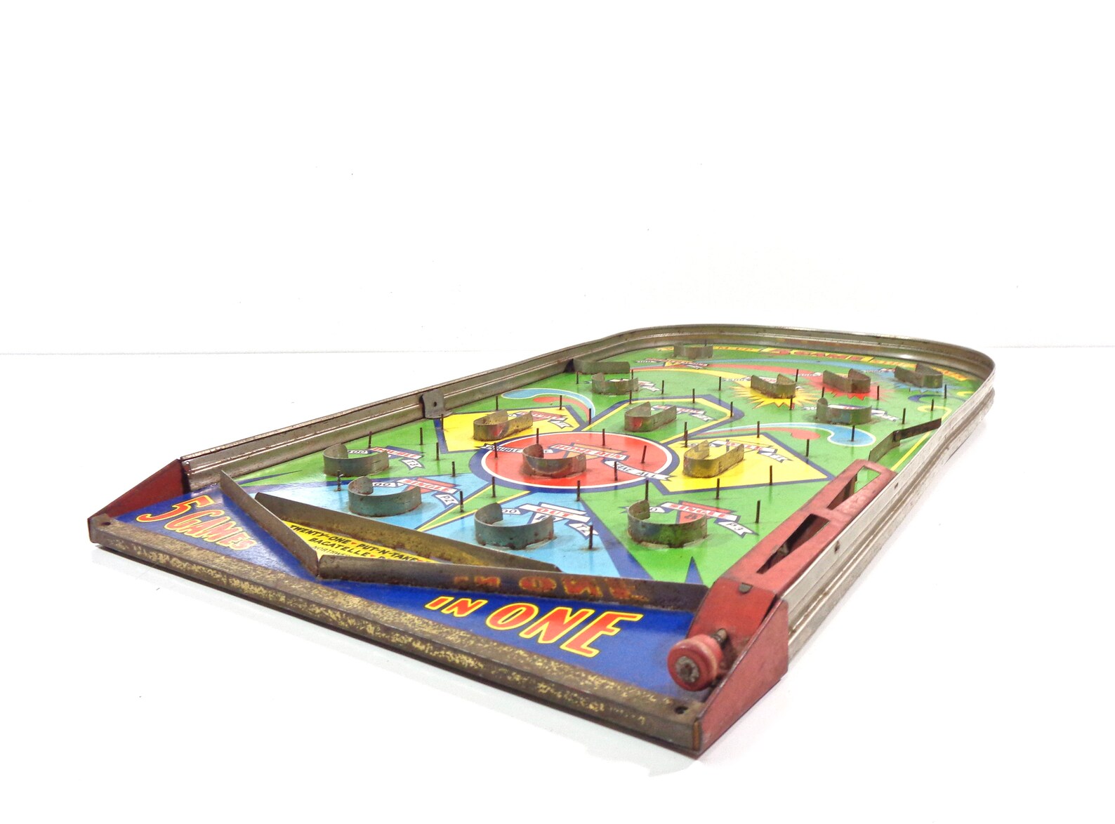 Vintage Pinball Game 1930s Poosh-m-up Streamliner Baseball 5 - Etsy