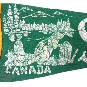 Vintage Souvenir Felt Pennant, St. Thomas Ontario Canada Mid Century ...