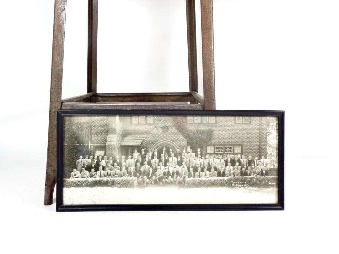 Vintage 1950s Princeton University Tower Club Panoramic Photo, Framed ...