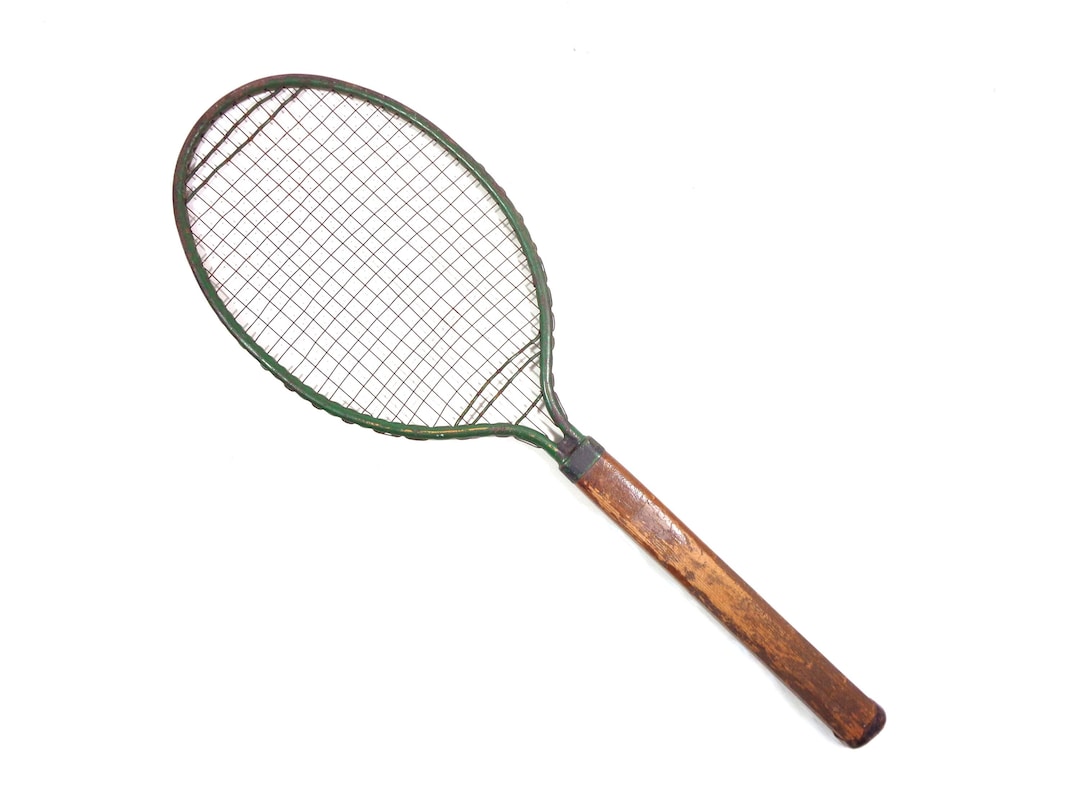 Vintage Tennis Racquet, 1920s Dayton Pilot Steel and Wood Tennis ...