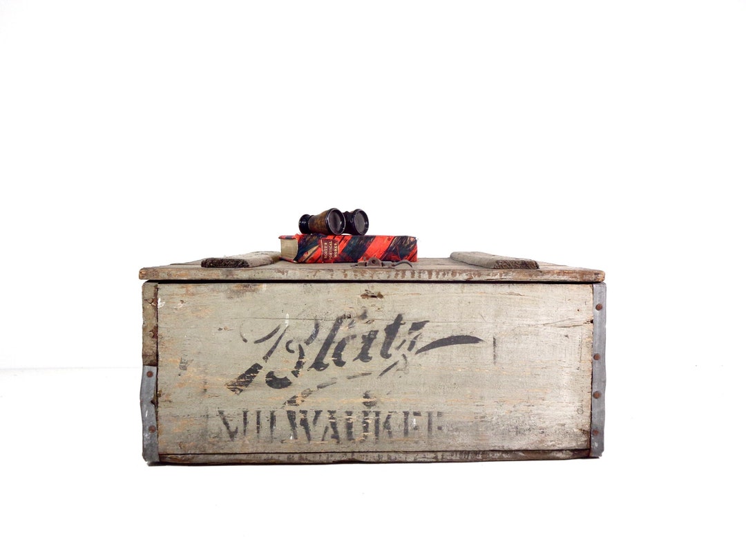 Vintage Wood Beer Crate, 1918 Blatz Beer Milwaukee Wisconsin Wooden ...