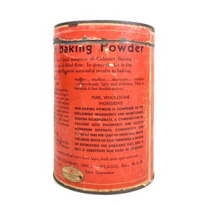 Vintage Advertising Tin, 1940s Calumet Baking Powder Large 5 Lb. Tin ...