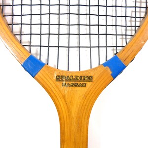 Vintage Wooden Tennis Racquet, 1920s Spalding Nassau Wood Tennis ...