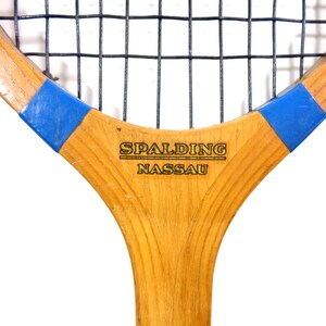 Vintage Wooden Tennis Racquet, 1920s Spalding Nassau Wood Tennis ...