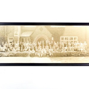 Vintage 1950s Princeton University Tower Club Panoramic Photo, Framed ...