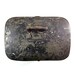 Vintage Metal Lock Box, 1800s Toleware Painted Metal Bank Lunch Box Tin ...