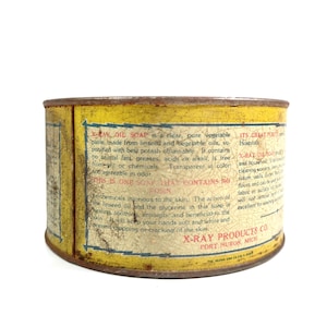 Vintage Soap Advertising Tin, 1920s X-ray Soap Port Huron Michigan ...