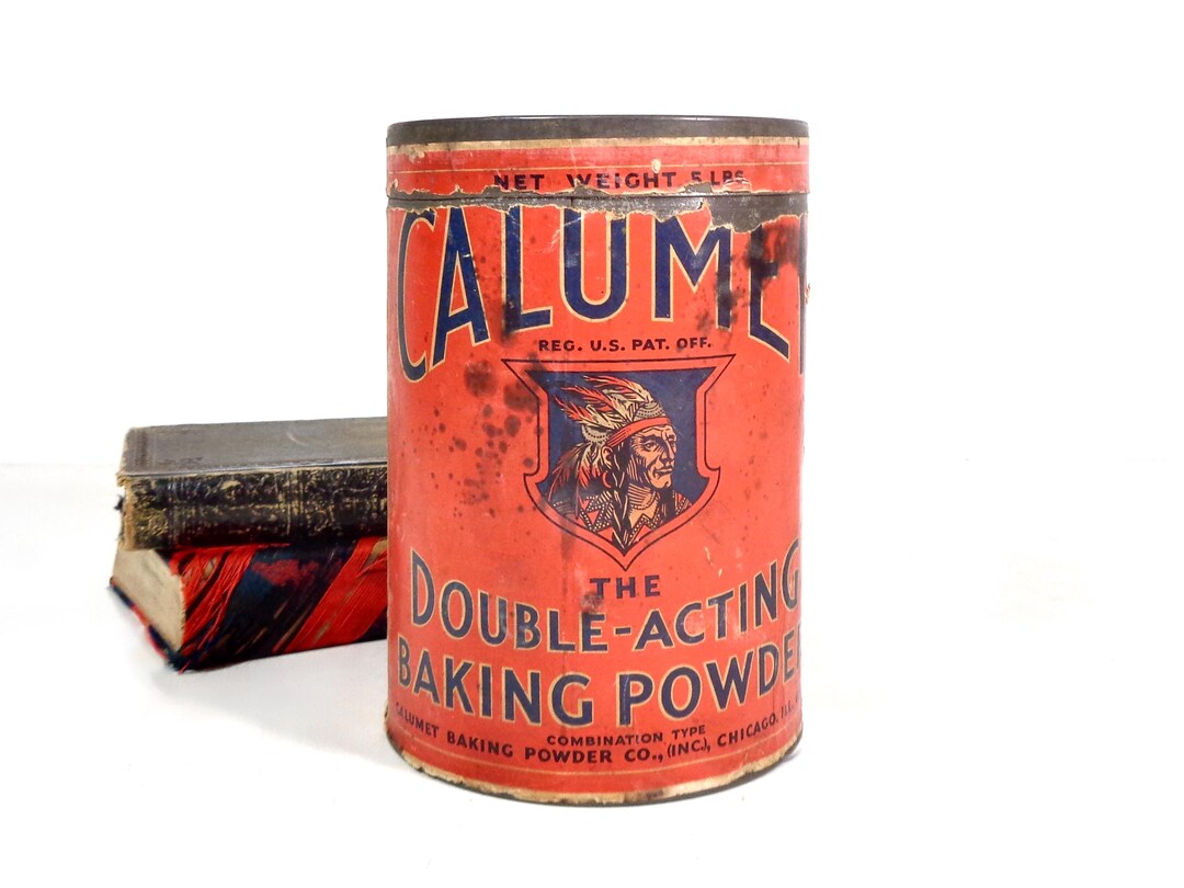 Vintage Advertising Tin, 1940s Calumet Baking Powder Large 5 Lb. Tin ...