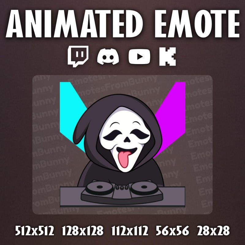 Purple ghost twitch emotes - Etsy.de
