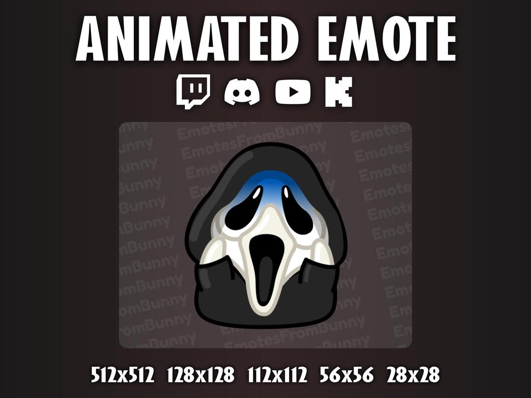 Shocked Ghost Animated Emote | Twitch, Discord, Youtube, Kick - Etsy