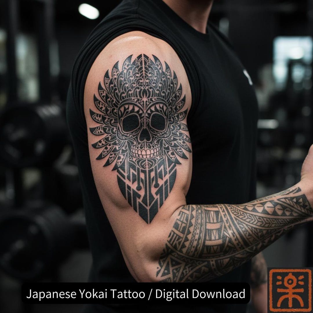 Yokai Tattoo Design by Dokka | Digital Download - Etsy
