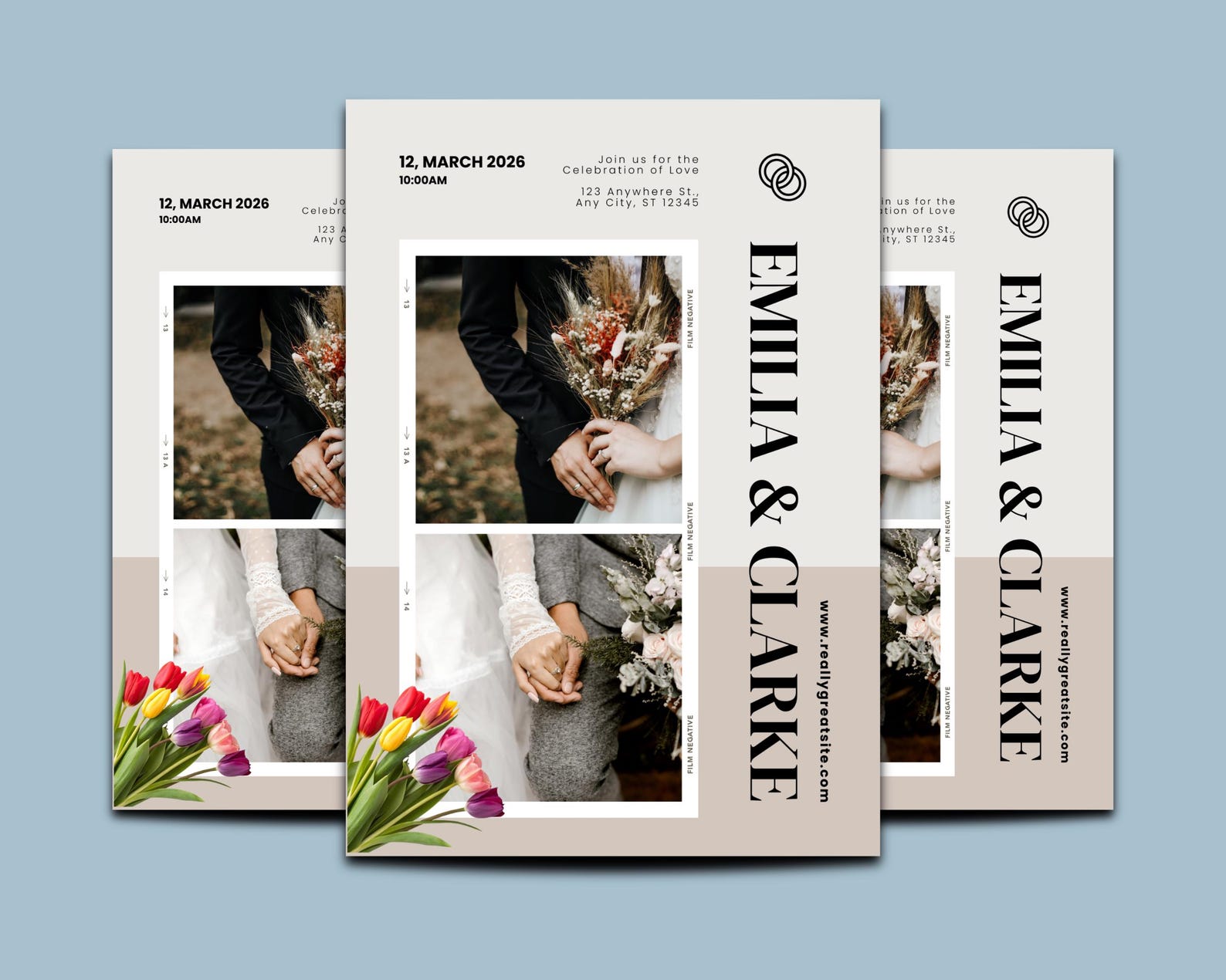 Modern Wedding Program Template | Editable Magazine Booklet (digital ...