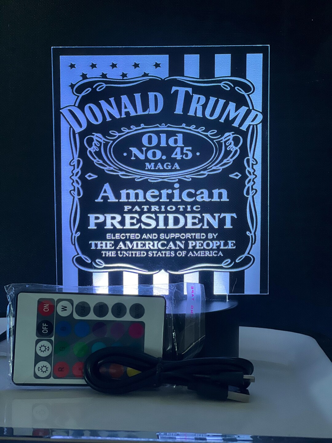 Donald Trump President Trump LED Light Conservative Gift Republican ...