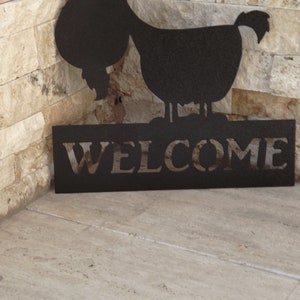 Goat Welcome Sign Silhouette Farmyard Metal Art 10 - Etsy