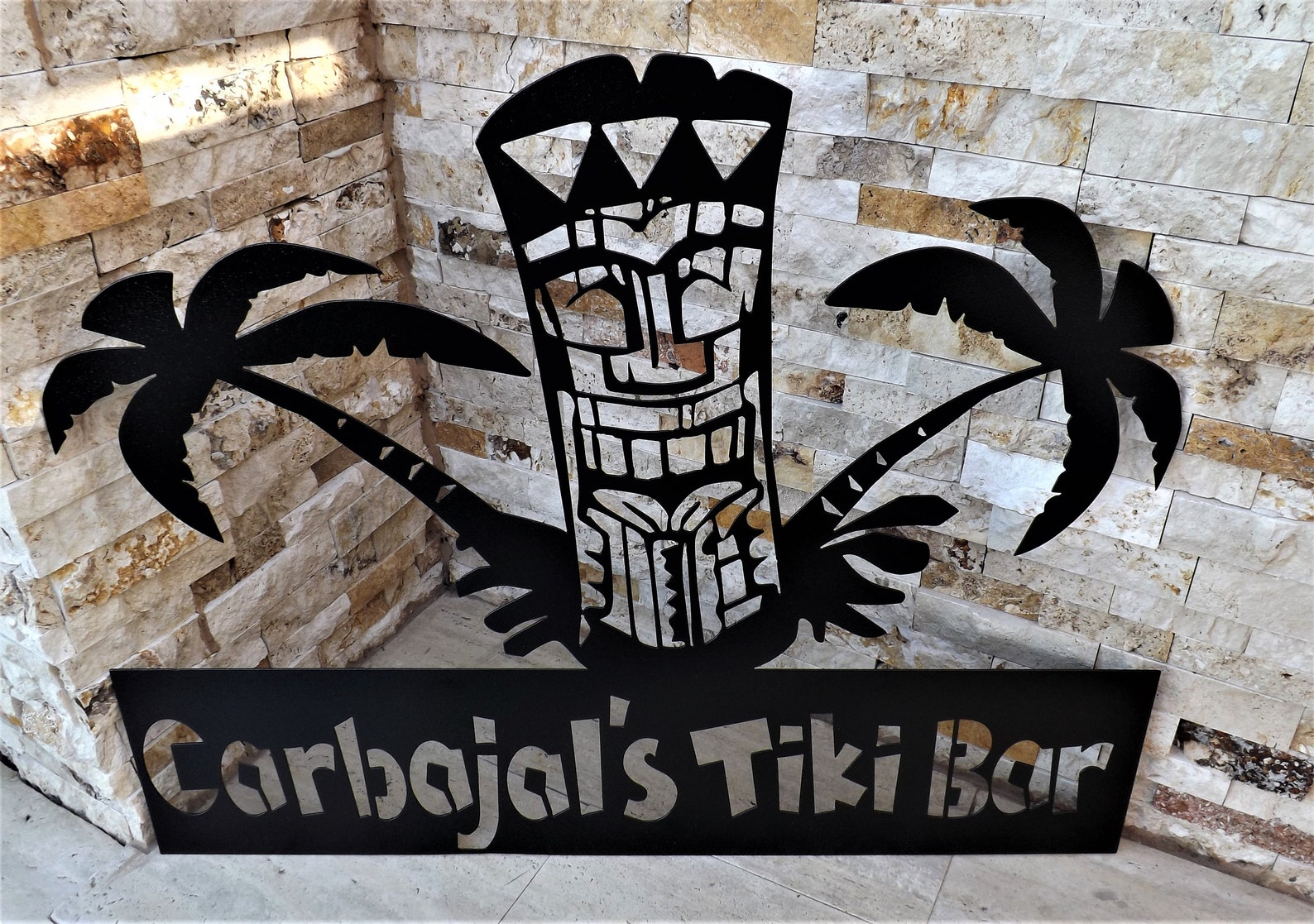 Custom Tiki Lounge Sign Personalized Tiki Decor Tiki Bar | Etsy