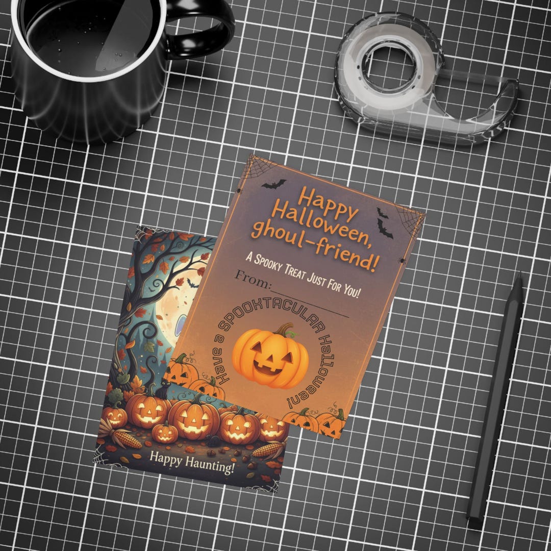 10 Halloween Ghost Gift Tags | Pumpkin Treat Bag Labels | Pack of 10 ...