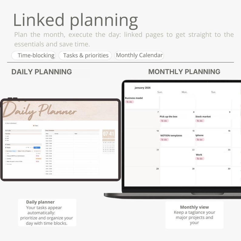 Template Notion Planner 2026, Life Planner All-in-one, Digital Planner, Goals, Habits, Budget ...