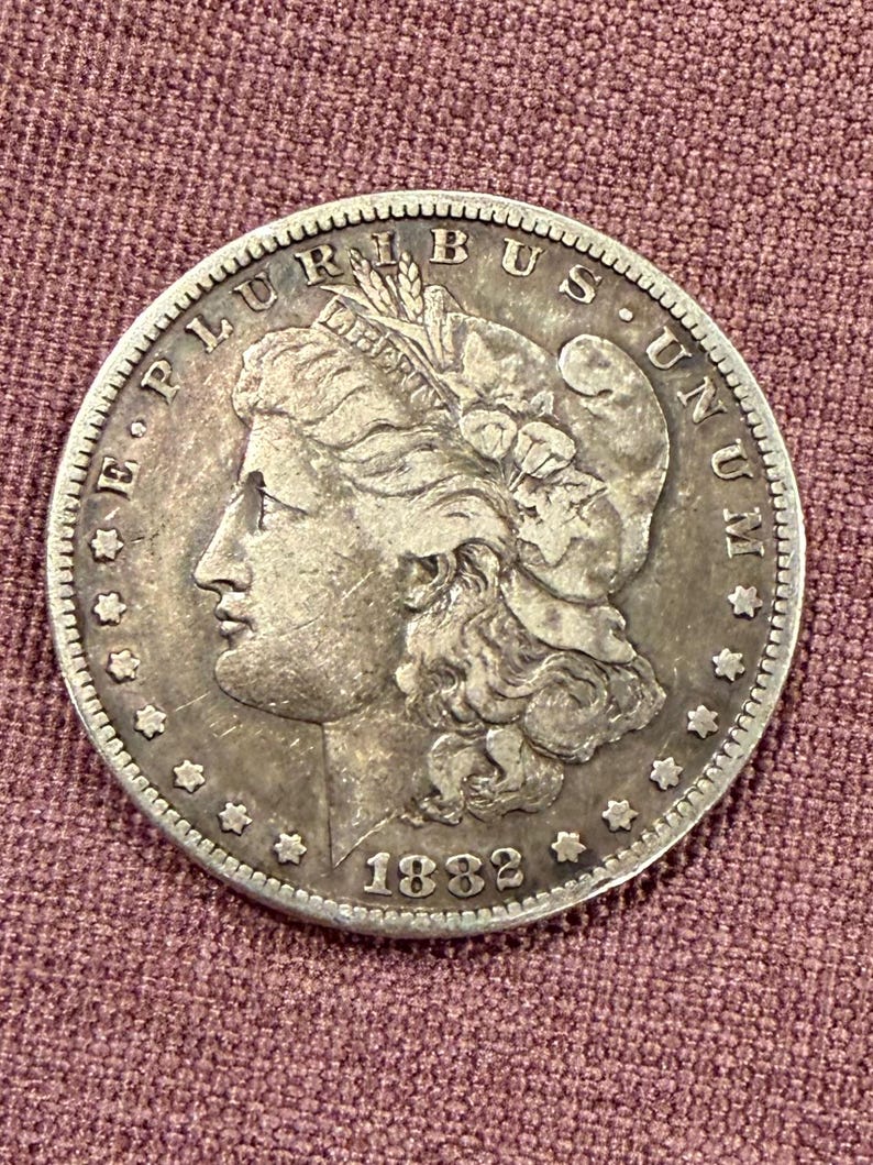 1882 Morgan Silver Dollar - Etsy