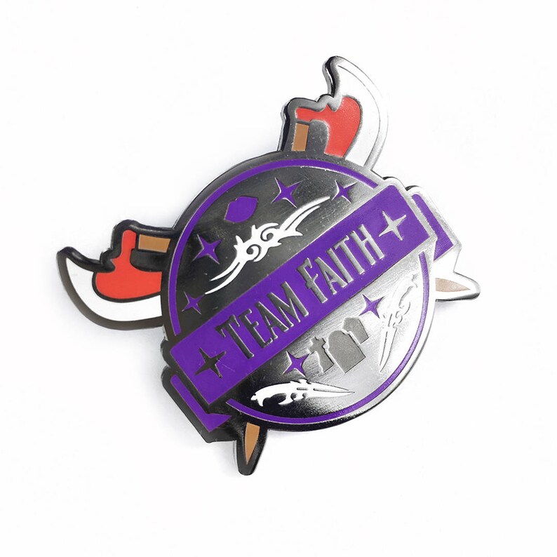 Team Faith Enamel Pin Badge | Etsy