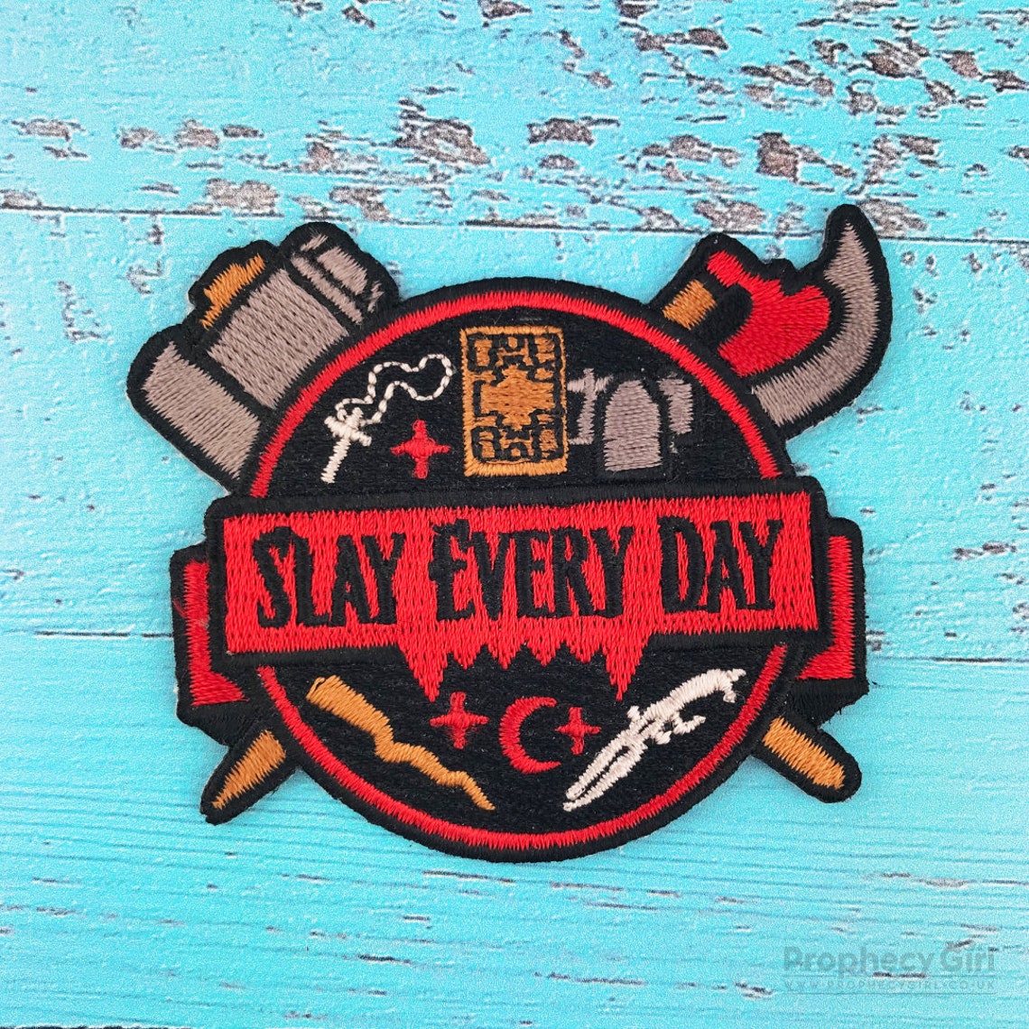 Slay Every Day Embroidered Patch | Etsy