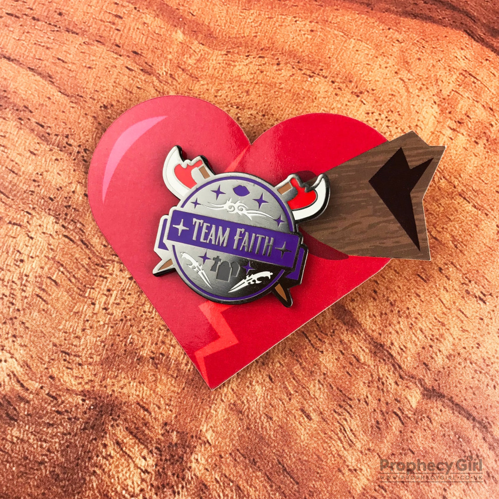 Team Faith Enamel Pin Badge | Etsy