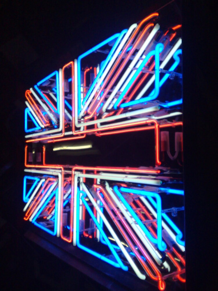 Custom Neon Sign Union Jack British Flag 26"x20" Luxury Home Office ...
