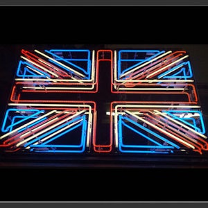 Custom Neon Sign Union Jack British Flag 26"x20" Luxury Home Office ...