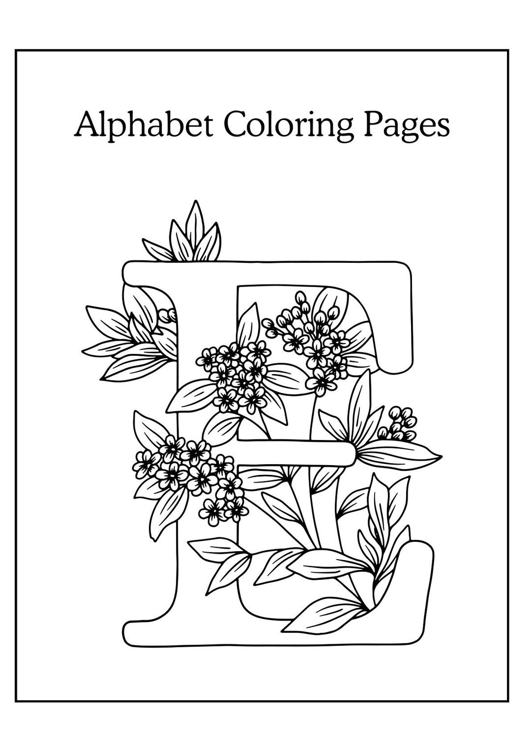 26 Alphabet Coloring Pages, Preschool Coloring Page, Preschool ...