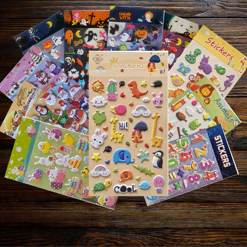 Puffy Stickers - Etsy