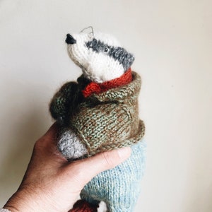 MR. BADGER - Knitting Pattern - Etsy