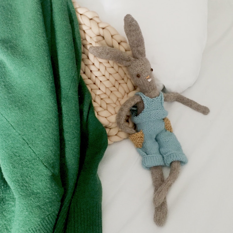 Knitted Hare Pattern Ernest Field - Etsy