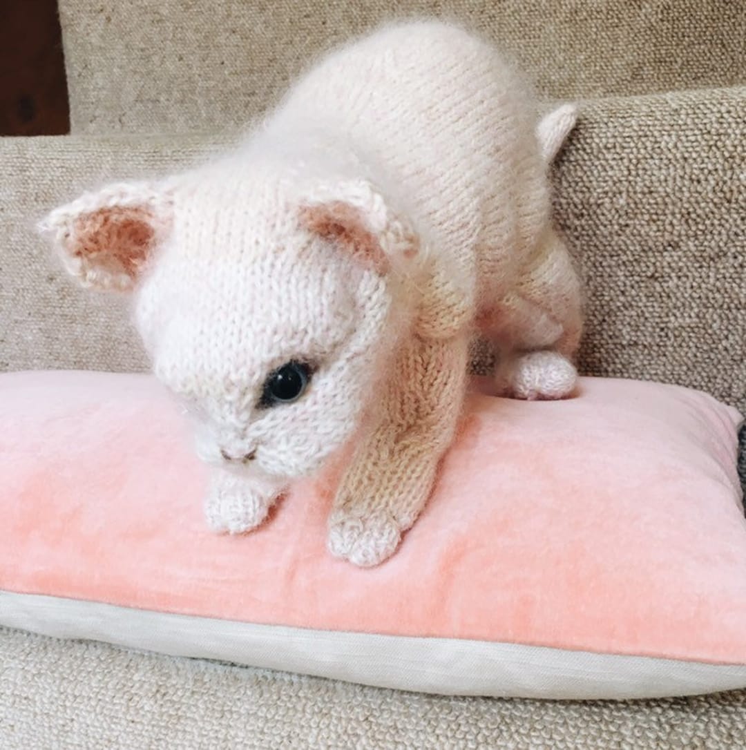 KNITTING PATTERN - Kitten - Etsy