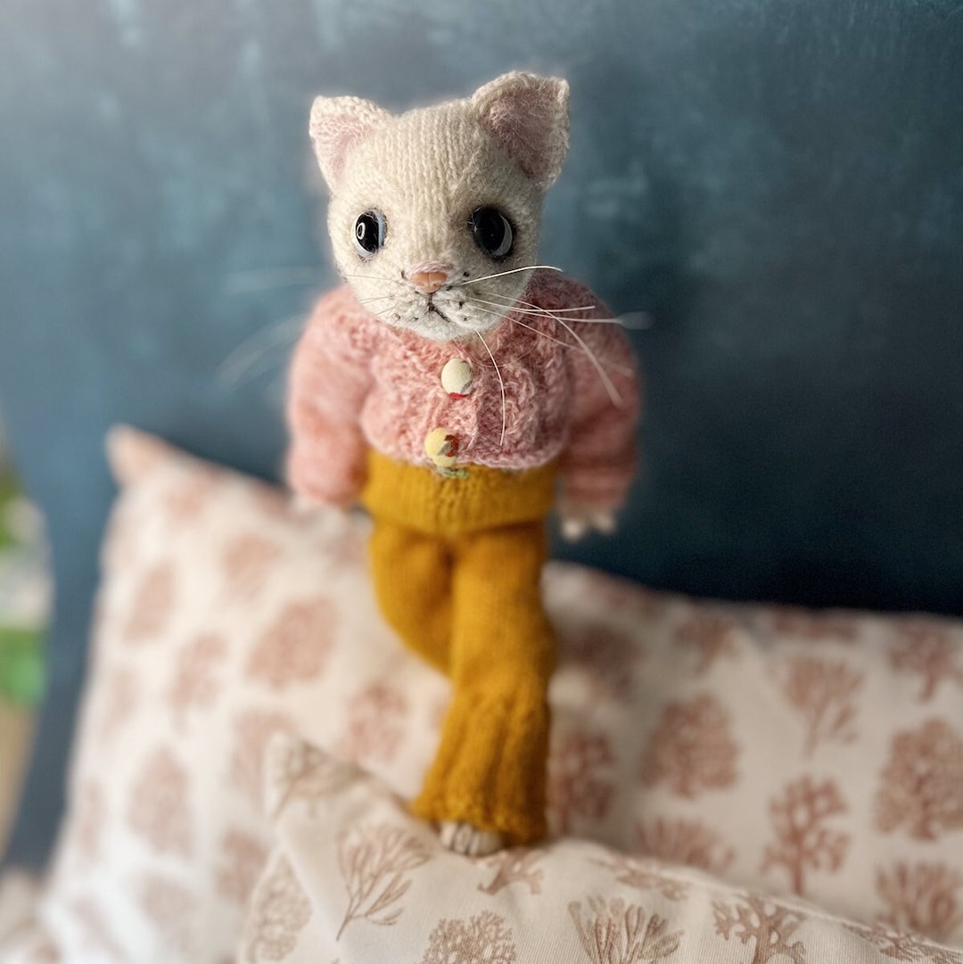 CAT DOLL - English Knitting Pattern - Etsy