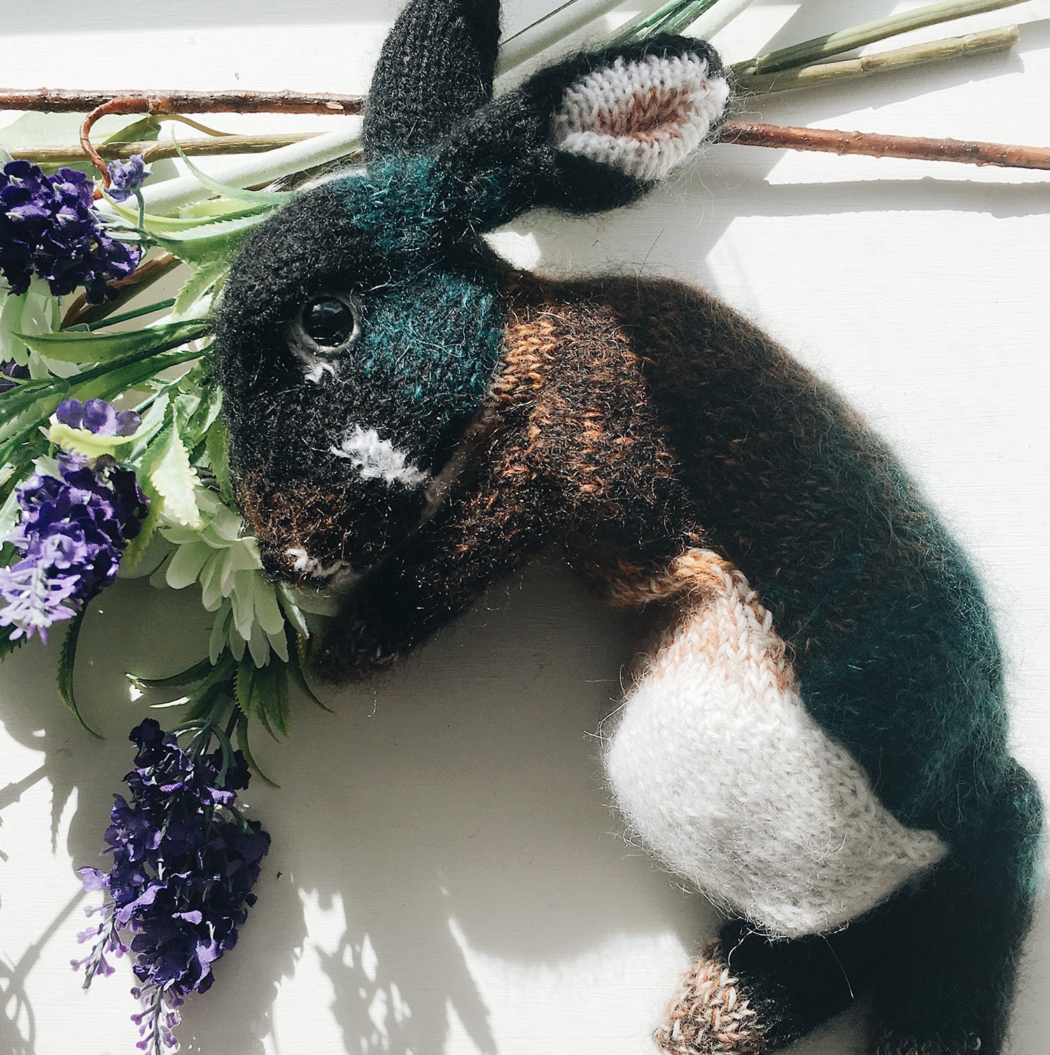 KNITTING PATTERN Black Otter Rex Rabbit - Etsy UK