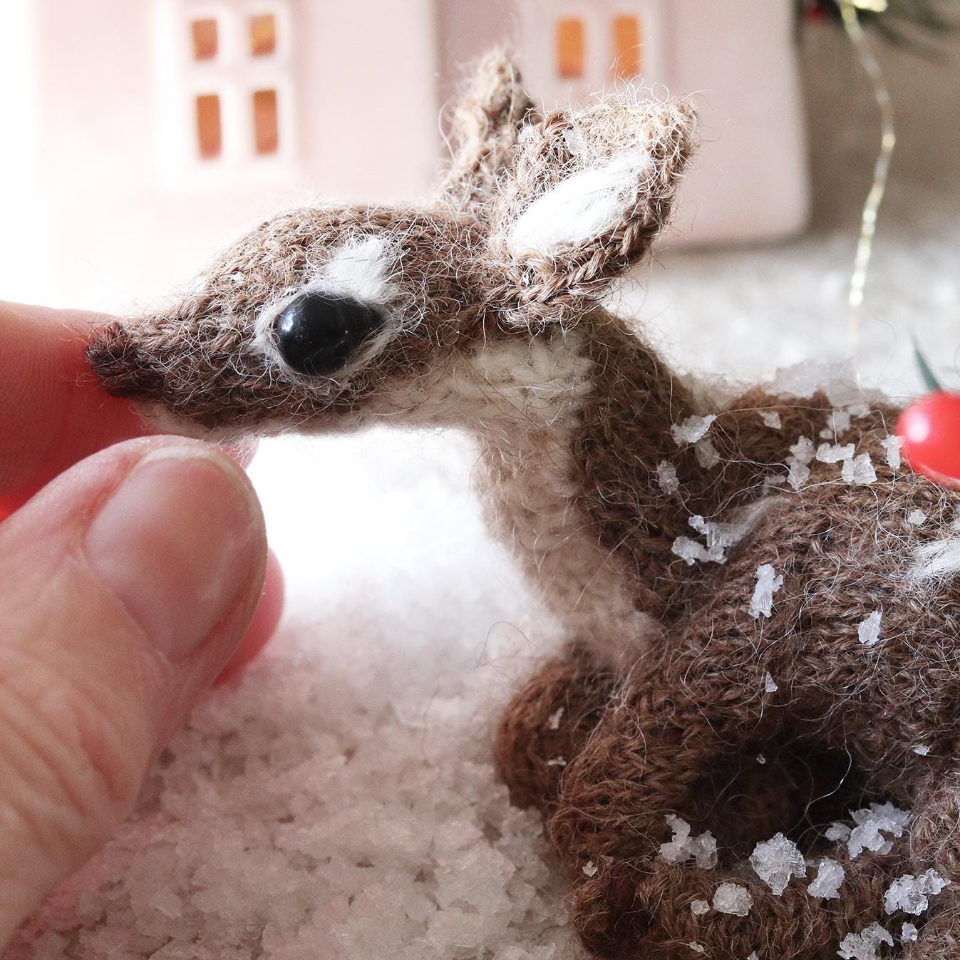 Tiny Fallow Deer - English Knitting Pattern - Etsy