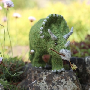 TRICERATOPS Knitting Pattern - Etsy
